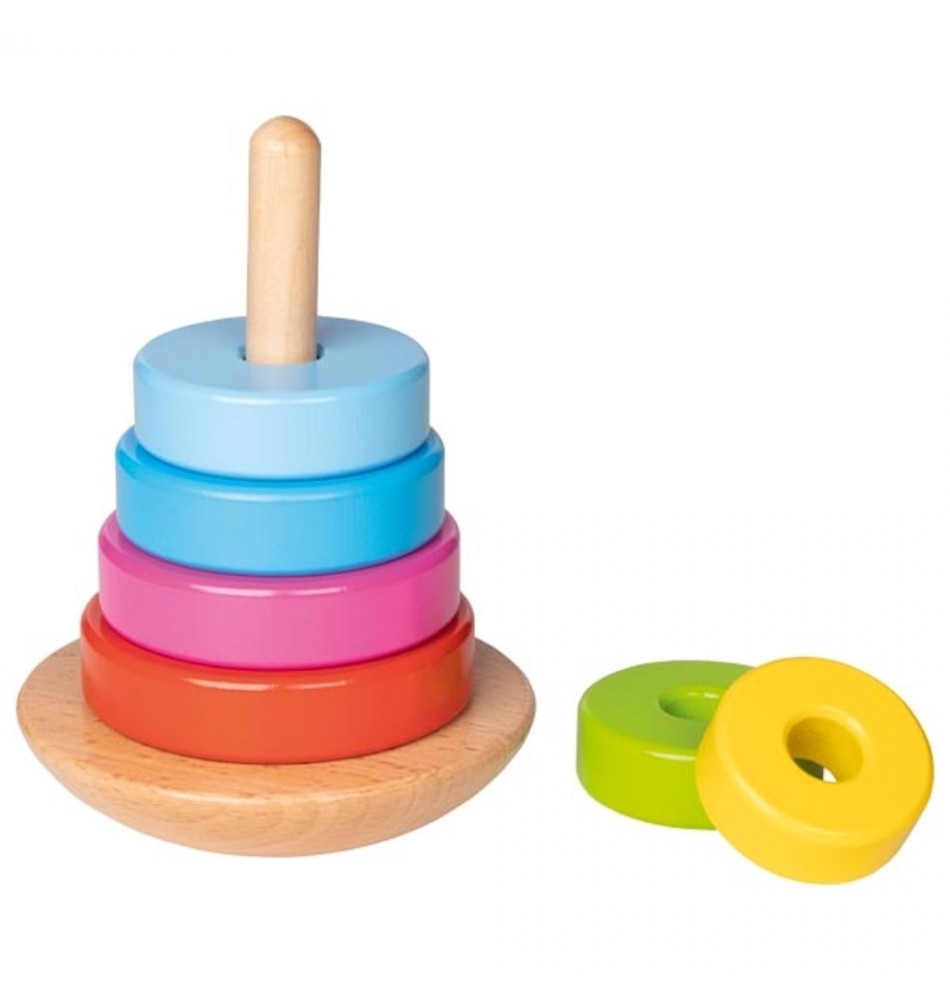 Jeu a empiler en bois - Jeu d'empilage et Jouet à empiler bebe