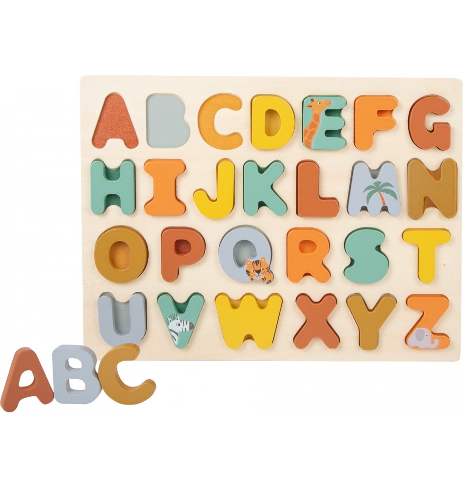 Puzzle bois : Lettres de l'alphabet - Matériel Montessori