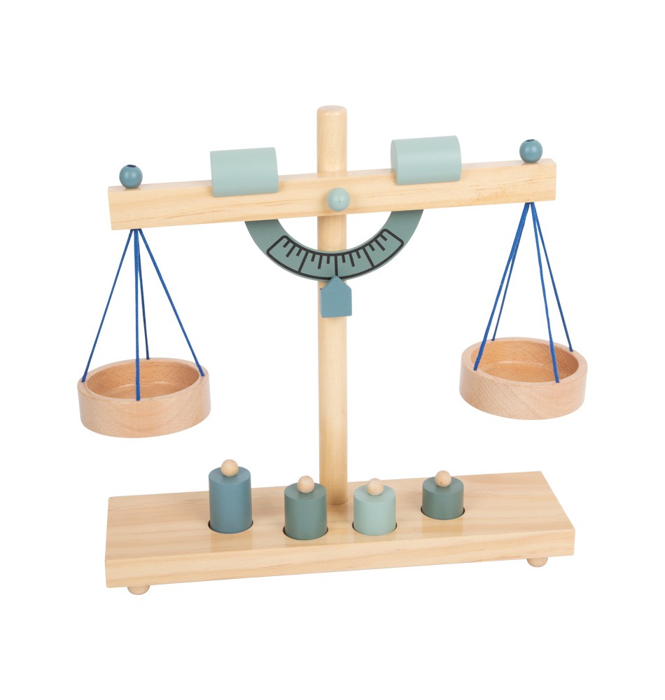 Balance en bois + Poids - Jouet Montessori