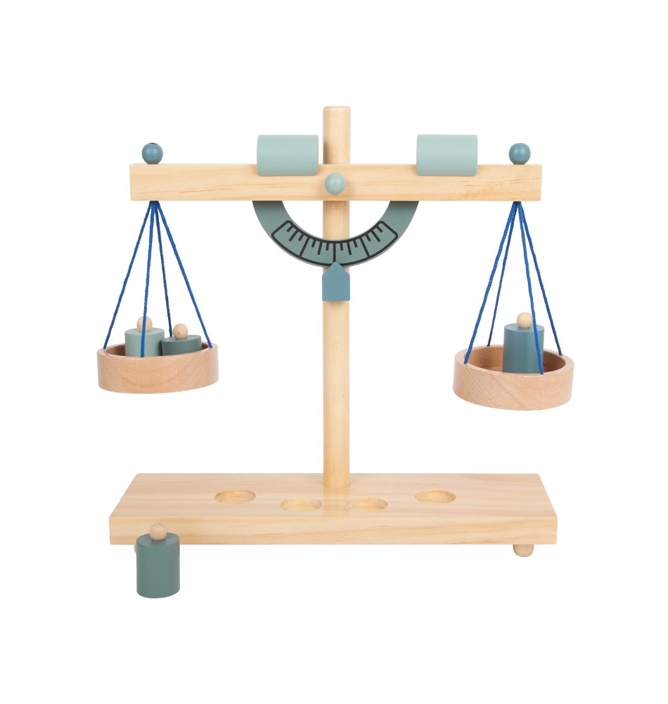 Balance en bois + Poids - Jouet Montessori