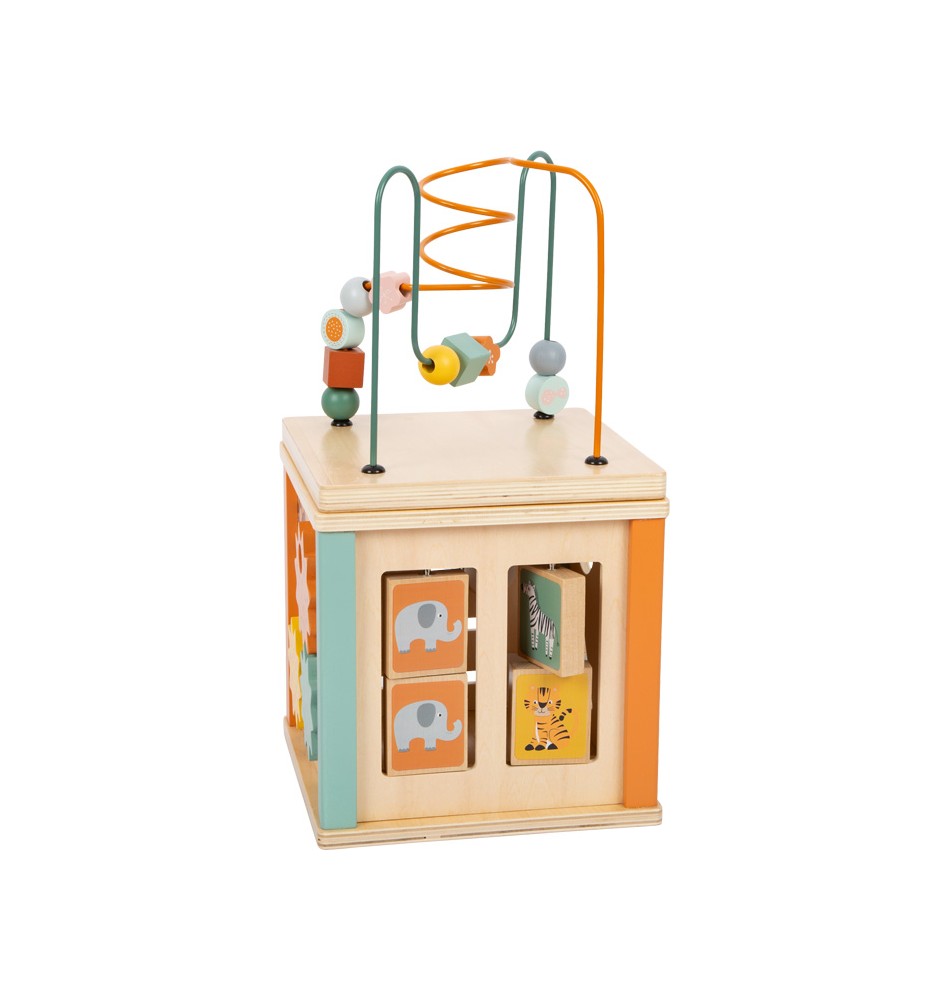 Cube d'activité bébé - Jeu motricité 1 an - Jouet Montessori