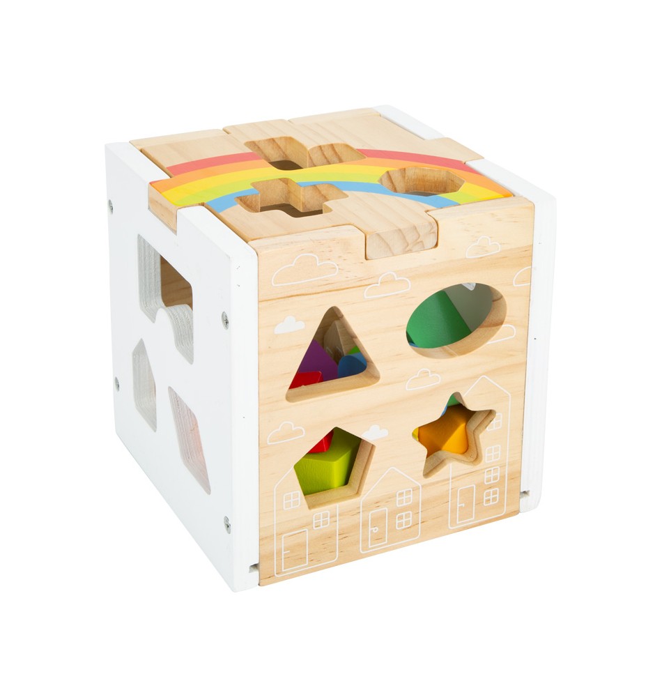 Cube montessori - Jouet encastrement - Jeu motricité 1 an