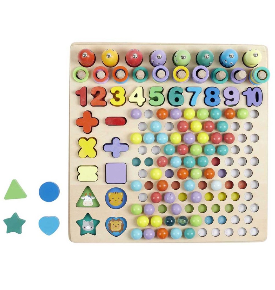 Jeu de comptage - Matériel Montessori - Matériel pédagogique en bois